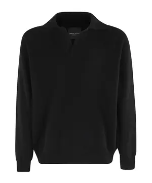 ROBERTO COLLINA V-neck Polo Knitwear