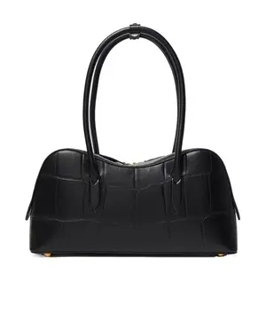 Stella McCartney Ryder Embossed Shoulder Bag - Black