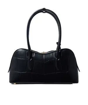 Stella McCartney Ryder Embossed Shoulder Bag - Black
