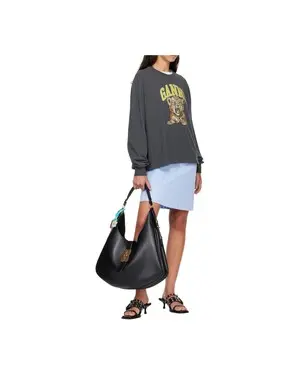 GANNI Large Kat Bag - Black