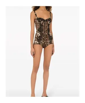 Dolce & Gabbana Leopard Lace Bodysuit