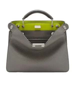Fendi Peekaboo Iseeu Mini Messenger Bag - Gray