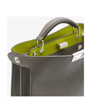 Fendi Peekaboo Iseeu Mini Messenger Bag - Gray