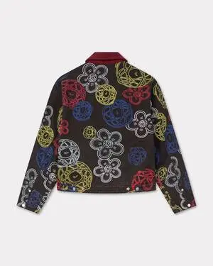 Kenzo Embroidered Zip-up Utility Jacket
