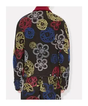 Kenzo Embroidered Zip-up Utility Jacket