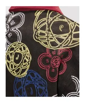 Kenzo Embroidered Zip-up Utility Jacket