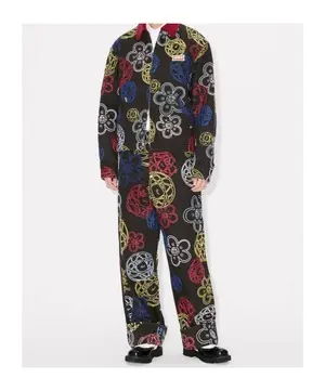 Kenzo Embroidered Zip-up Utility Jacket