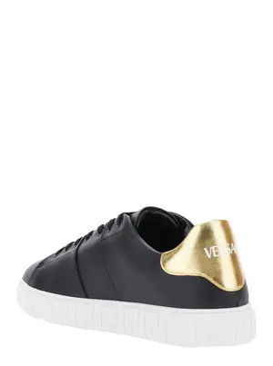 Versace Round Toe Lace-up Sneakers
