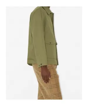 Burberry Fox Logo Embroidered Press-stud Jacket