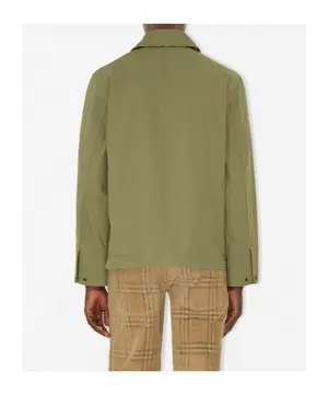 Burberry Fox Logo Embroidered Press-stud Jacket