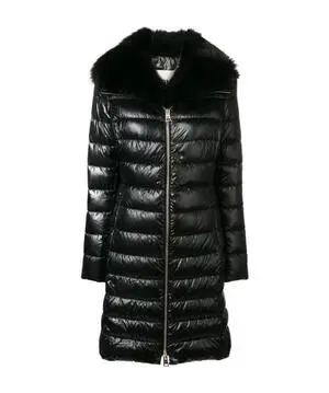 Herno Elisa Down-padded Coat With Fur Trim - Black