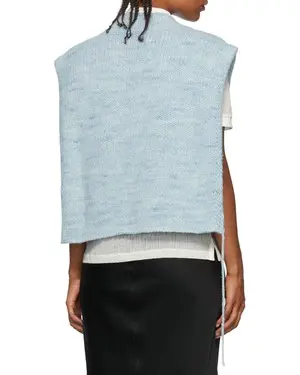 MAISON MARGIELA V-neck Ribbed Knit Vest