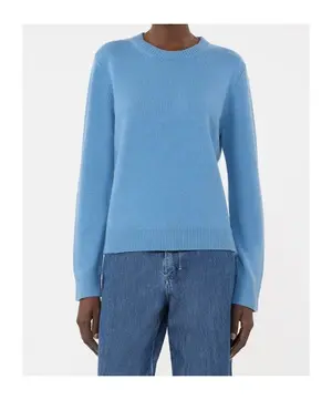 Max Mara Fresia Crewneck Knitted Jumper - Avio