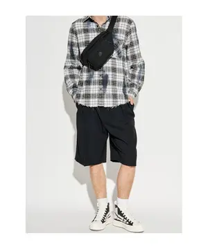 Amiri Frayed Checked Shirt