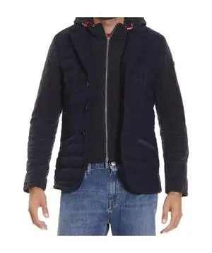Emporio Armani Quilted Logo Hooded Jacket