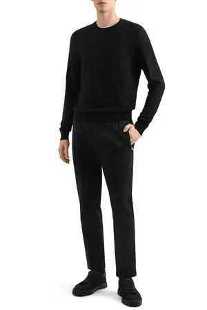 Dolce & Gabbana Silk Crew Neck Jumper - Black
