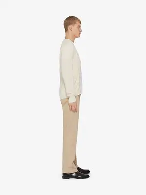 Givenchy Button-up Knit Cardigan With Raised 4g Logo - Ivory