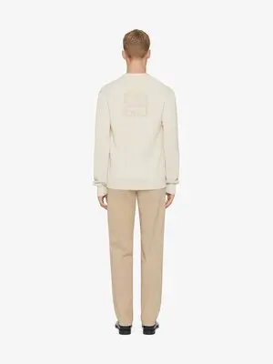 Givenchy Button-up Knit Cardigan With Raised 4g Logo - Ivory