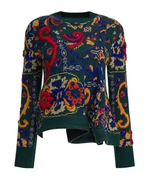 Sacai Floral Jacquard Pullover