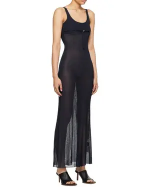 Jacquemus Belted Long Knit Dress
