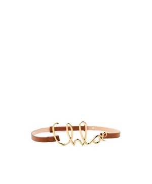 Chloé Iconic Small Buckled Belt - Drab