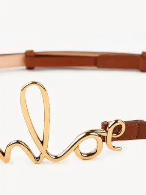 Chloé Iconic Small Buckled Belt - Drab