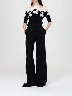 Ermanno Scervino Off-the-shoulder Lace Trimmed Knit Top