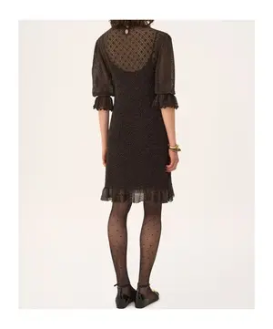 Chloé Puff-sleeve Ruffle Mini Dress
