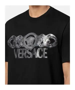Versace Logo-printed Crewneck T-shirt