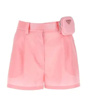 Prada Belted Pouch Shorts