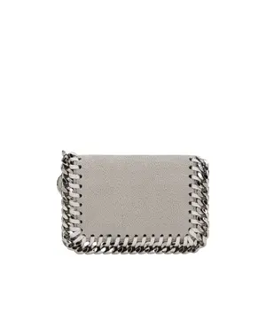 Stella McCartney Chain Detailed Card Holder - Grey