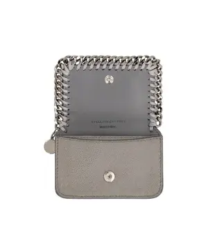 Stella McCartney Chain Detailed Card Holder - Grey