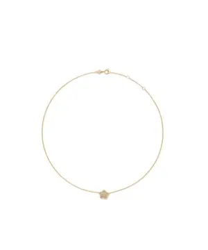 Tory Burch Forget Me Not Pendant Necklace - Yellow
