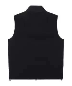 Stone Island Logo Patch Zipped Vest - Black