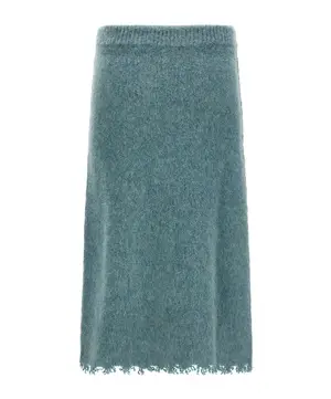 JIL SANDER Knitted Midi Skirt
