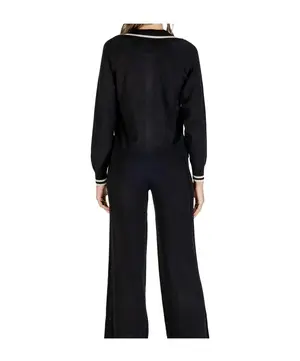 Liu Jo Zip-fastening Cropped Cardigan With Contrasting Edges