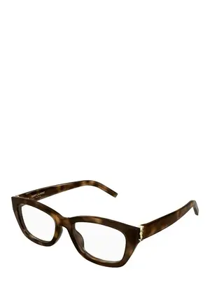 Saint Laurent Cat-eye Glasses With Logo Plaque