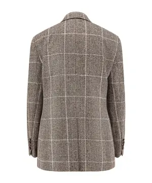 Brunello Cucinelli Checked Double-breasted Blazer - Multicolor