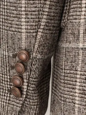 Brunello Cucinelli Checked Double-breasted Blazer - Multicolor