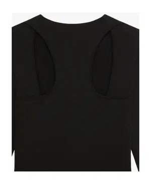 Givenchy Jersey Top With Graphic Cut-outs - Black