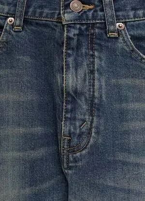 Celine Skinny Jeans In Trail Wash Denim