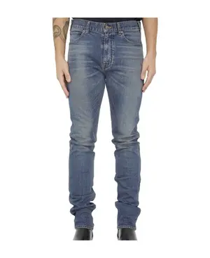 Celine Skinny Jeans In Trail Wash Denim