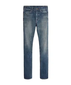Celine Skinny Jeans In Trail Wash Denim - No
