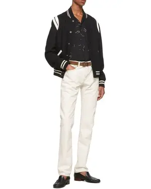 Saint Laurent Mid-rise Slim Cut Jeans