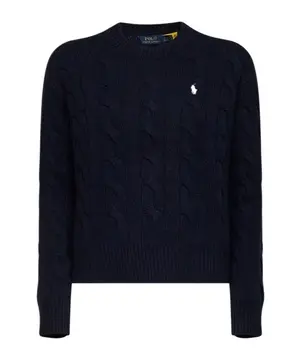 Polo Ralph Lauren Cable-knitted Jumper With Embroidered Logo