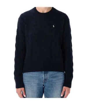 Polo Ralph Lauren Cable-knitted Jumper With Embroidered Logo