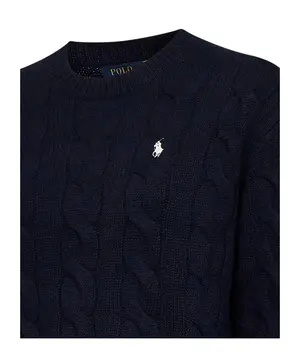Polo Ralph Lauren Cable-knitted Jumper With Embroidered Logo