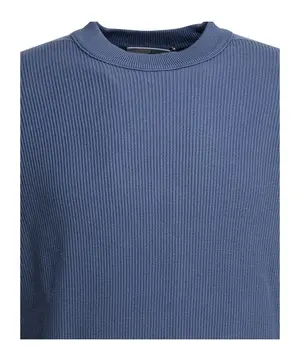Stone Island Ribbed Patch Sweater - Blue
