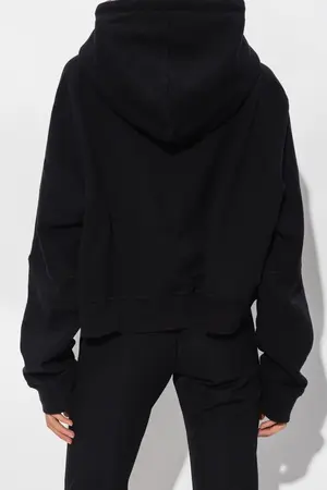 Dsquared2 Logo Printed Drawstring Hoodie - Black