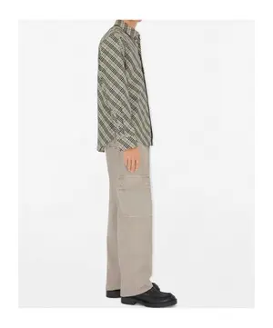 Burberry Long Sleeved Check Detailed Shirt